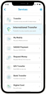International Transfer - Mobily Pay